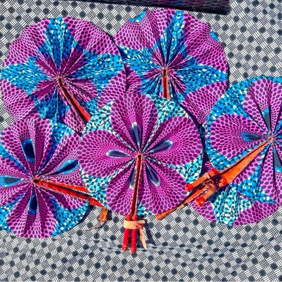 Other | African Print Ankara Hand Fan | Poshmark